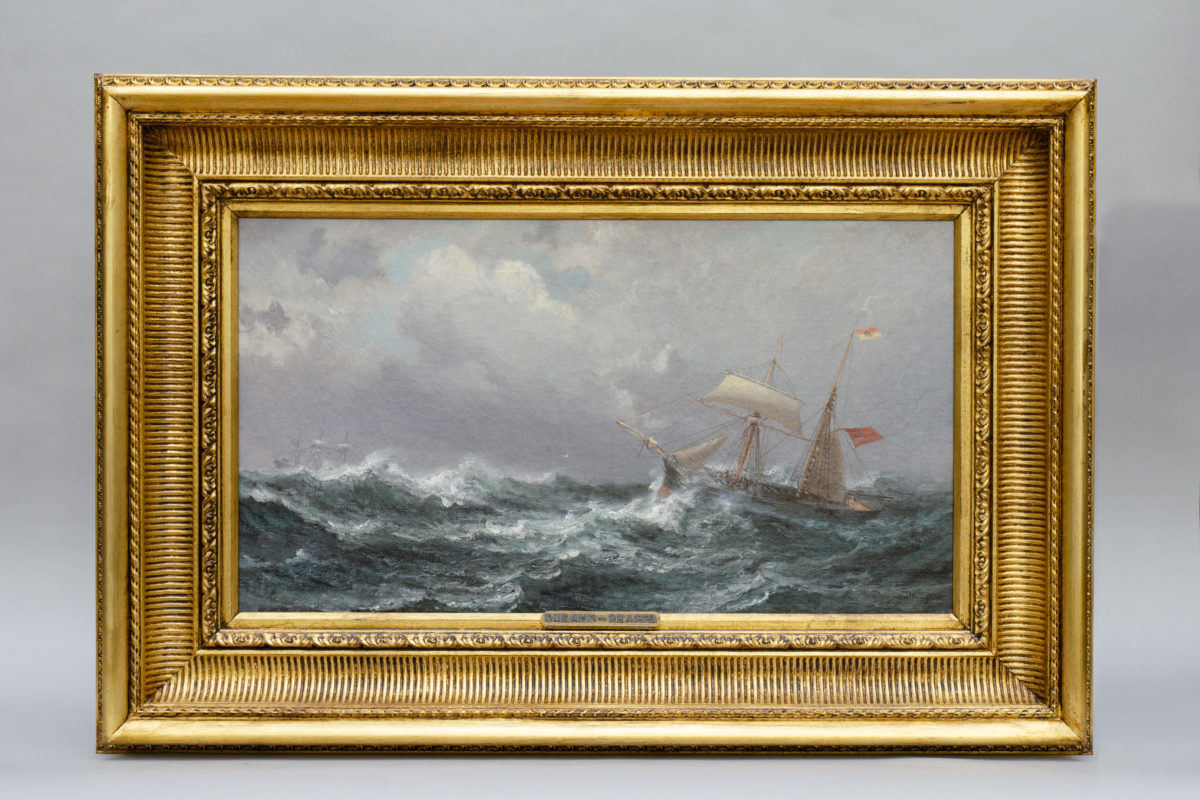 "British collier brig at sea" DURAND-BRAGER Jean-Baptiste (Dol-de ...